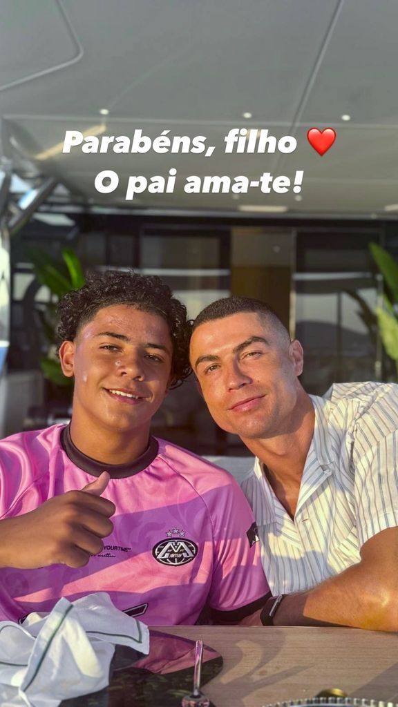 Cristiano Ronaldo celebrates his son Cristiano Jr. as Portugal begins ...