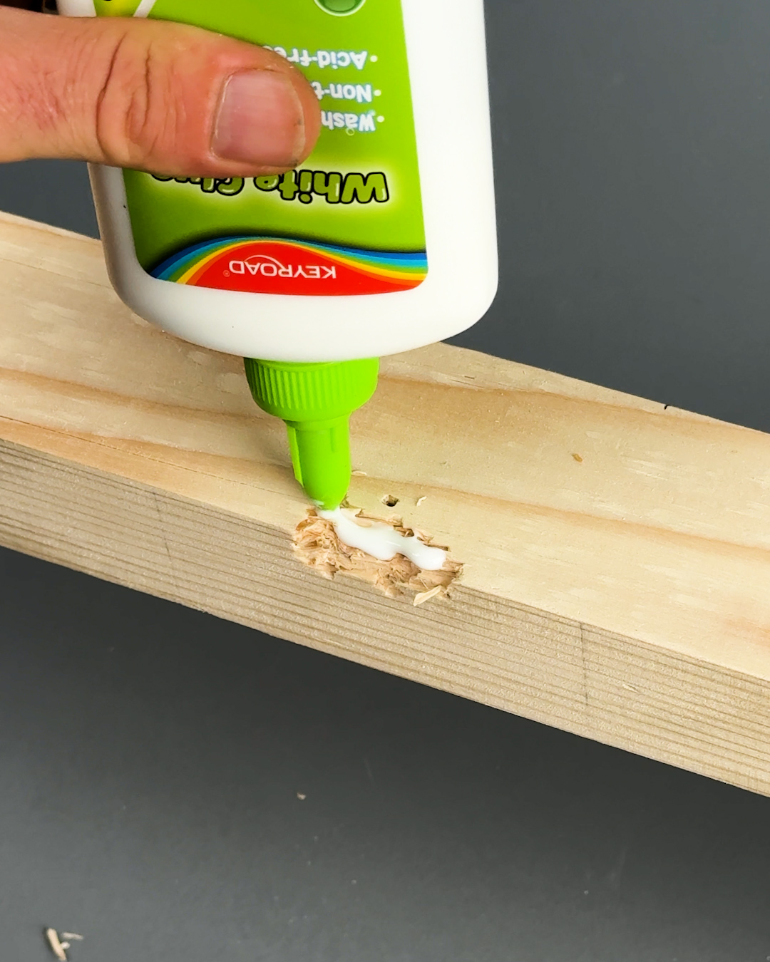 DIY wood repair that blends perfectly 🪵🛠️