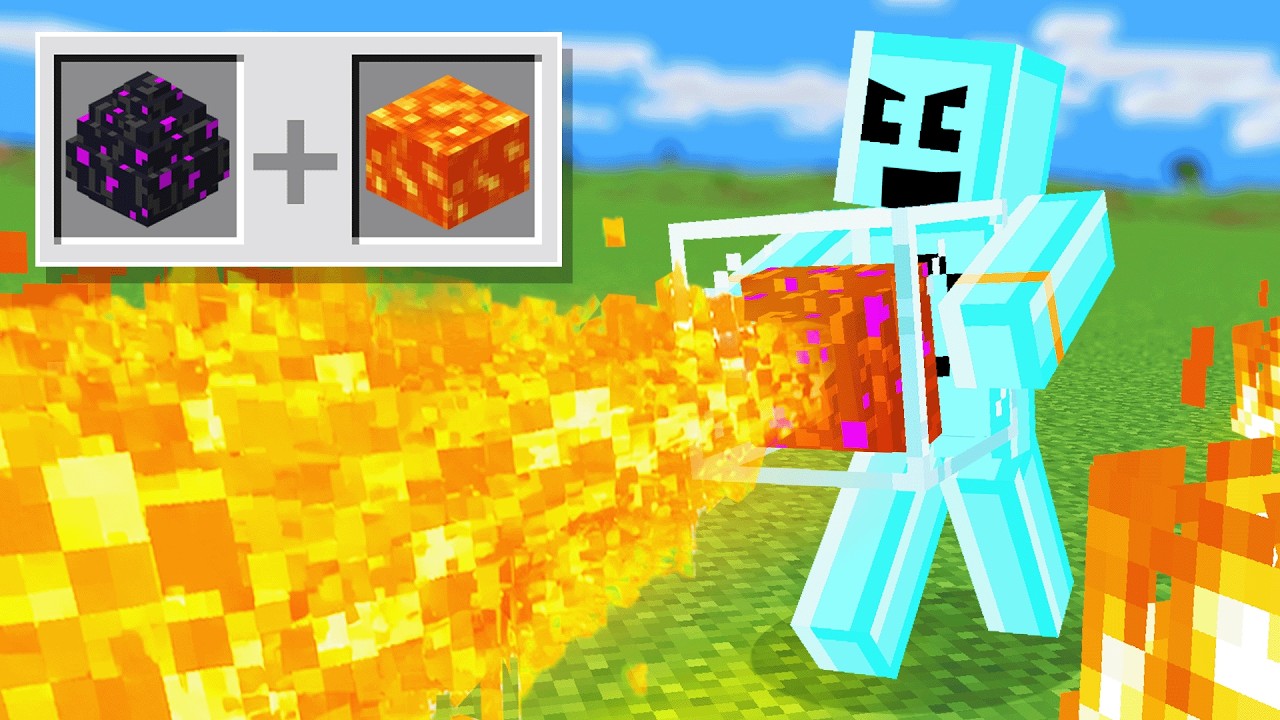 Combining different items to create powerful new tools in Minecraft