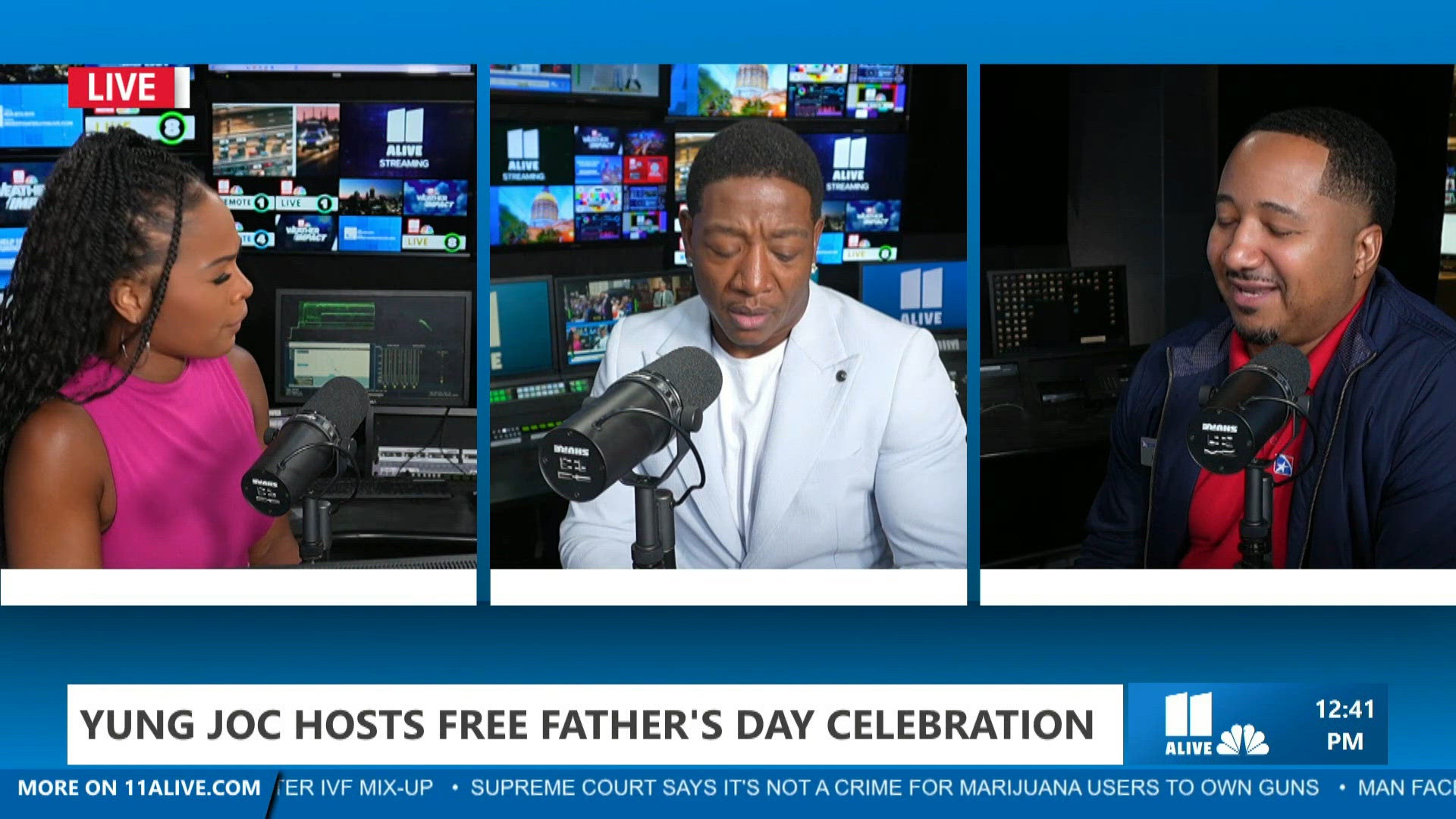 Celebrating fathers with Yung Joc and Leon Blue
