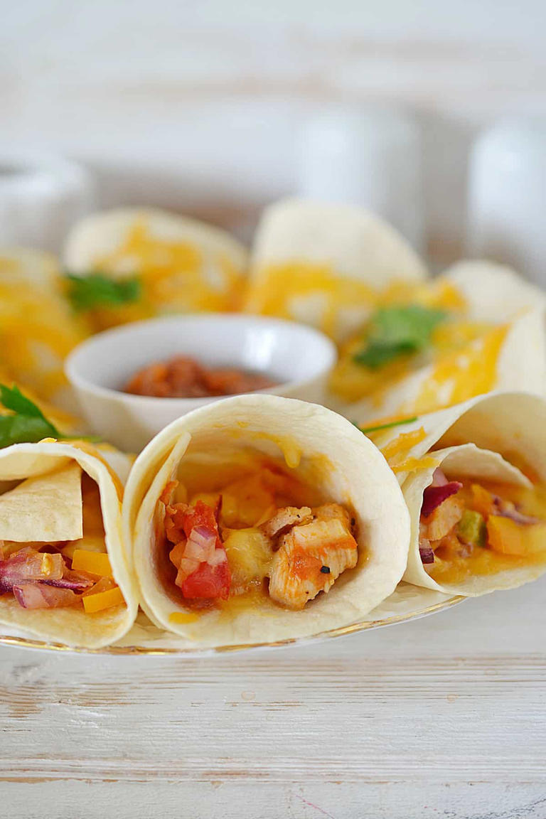 Blooming quesadilla ring