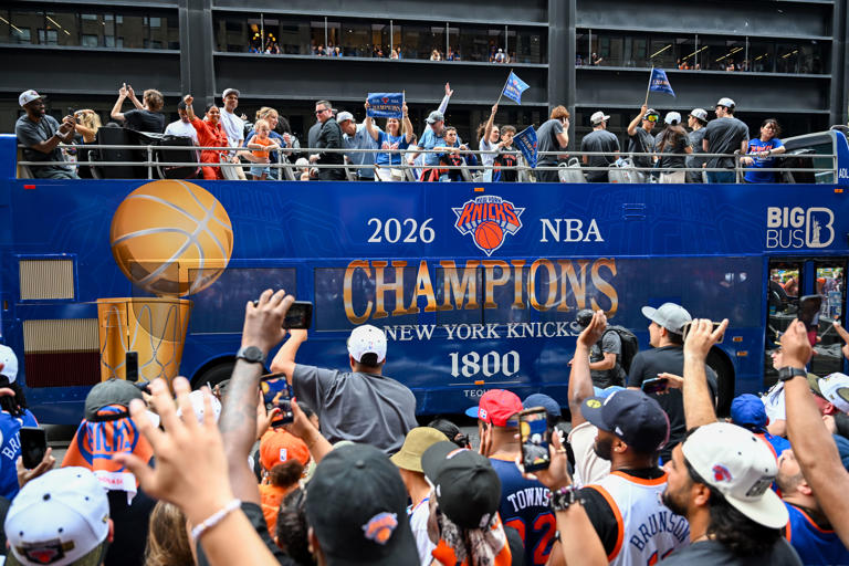 Best viral moments from New York Knicks’ championship parade