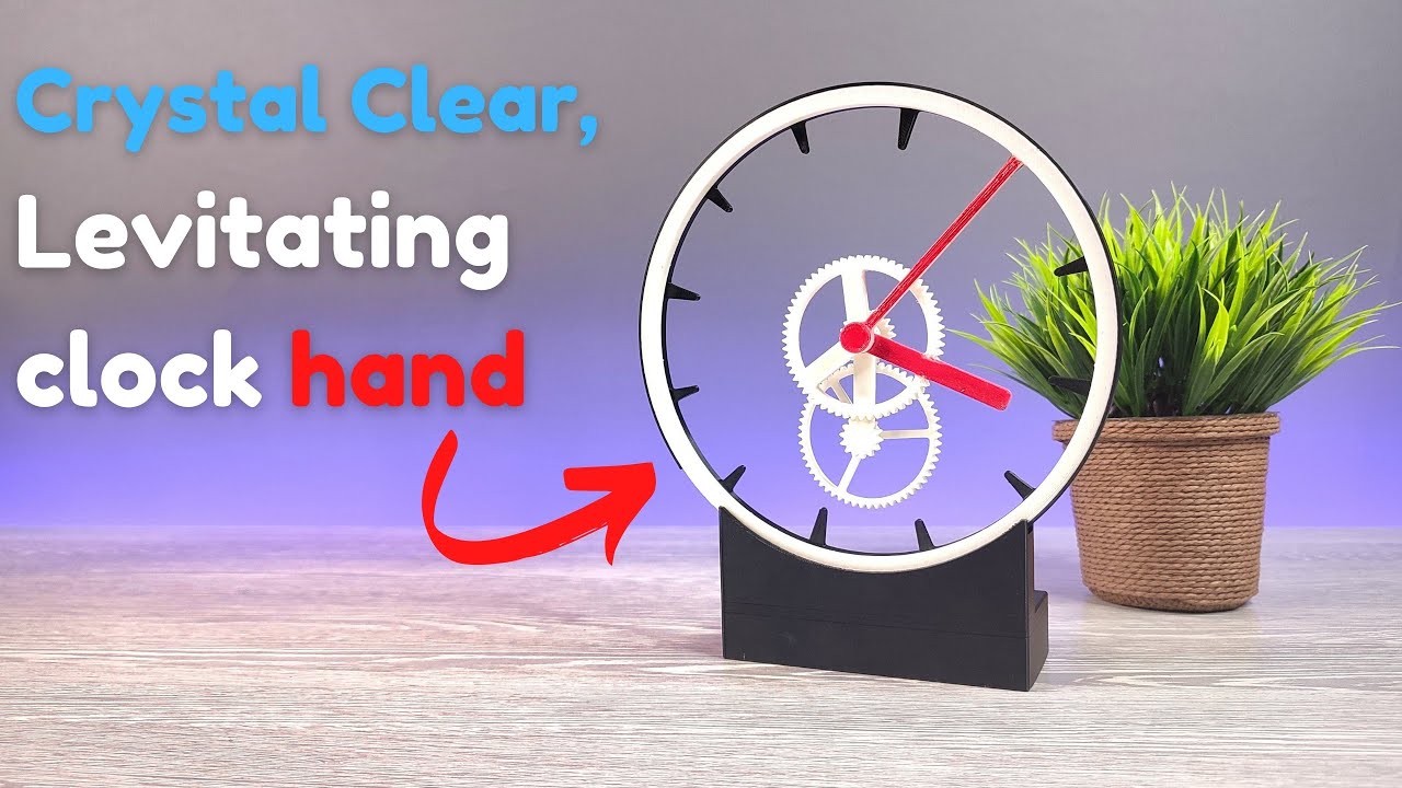 How I built a transparent hollow 3D printed clock