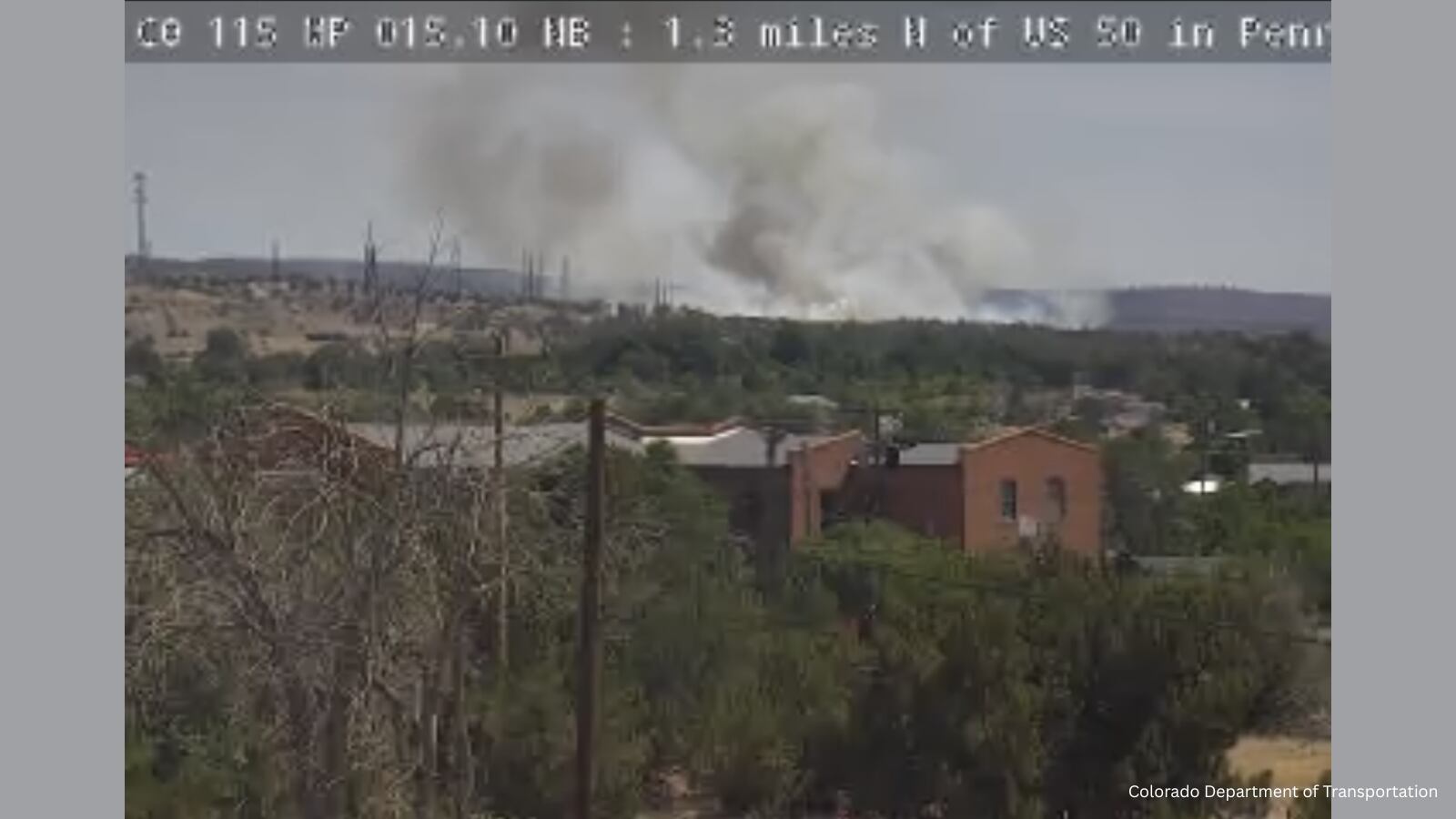 Fire activity north of Penrose estimated at 64 acres, 0% containment ...