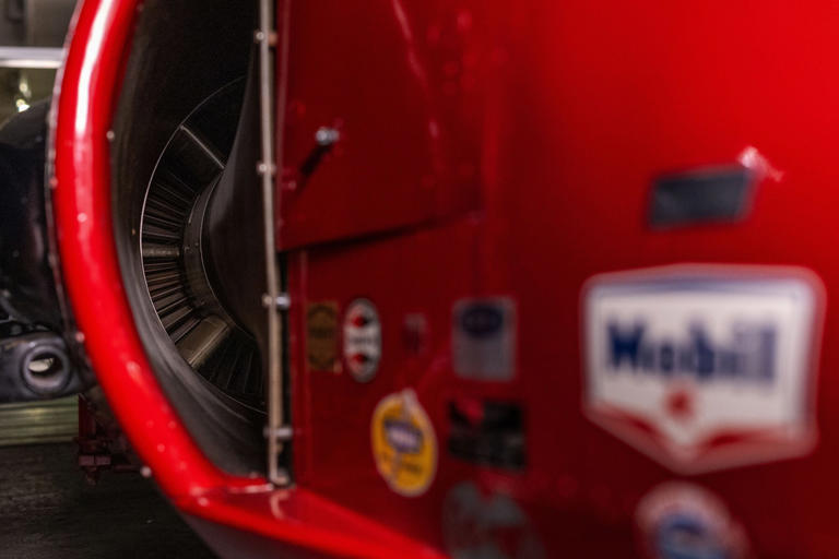 A nuclear bomber engine gave this jet car 5,200 pounds of thrust