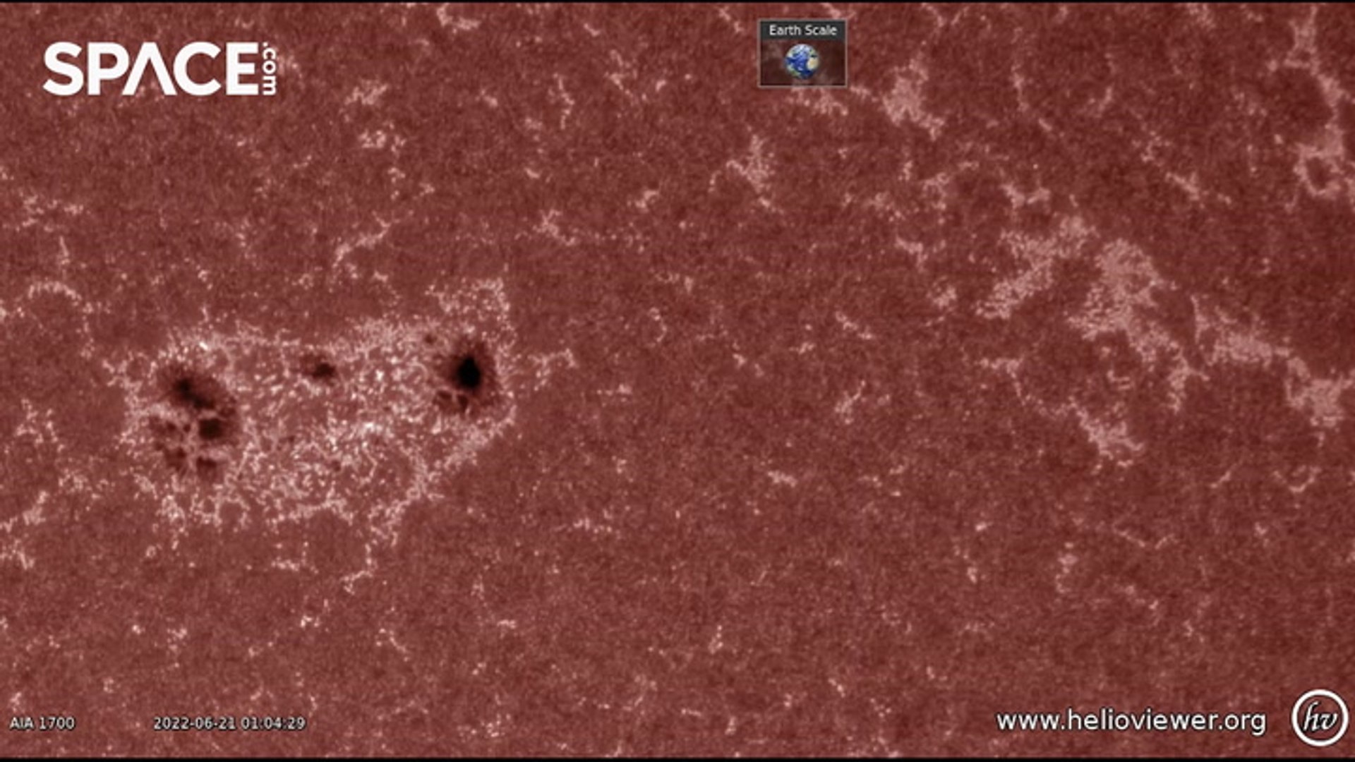 Watch time-lapse of massive sunspot growth from spacecraft