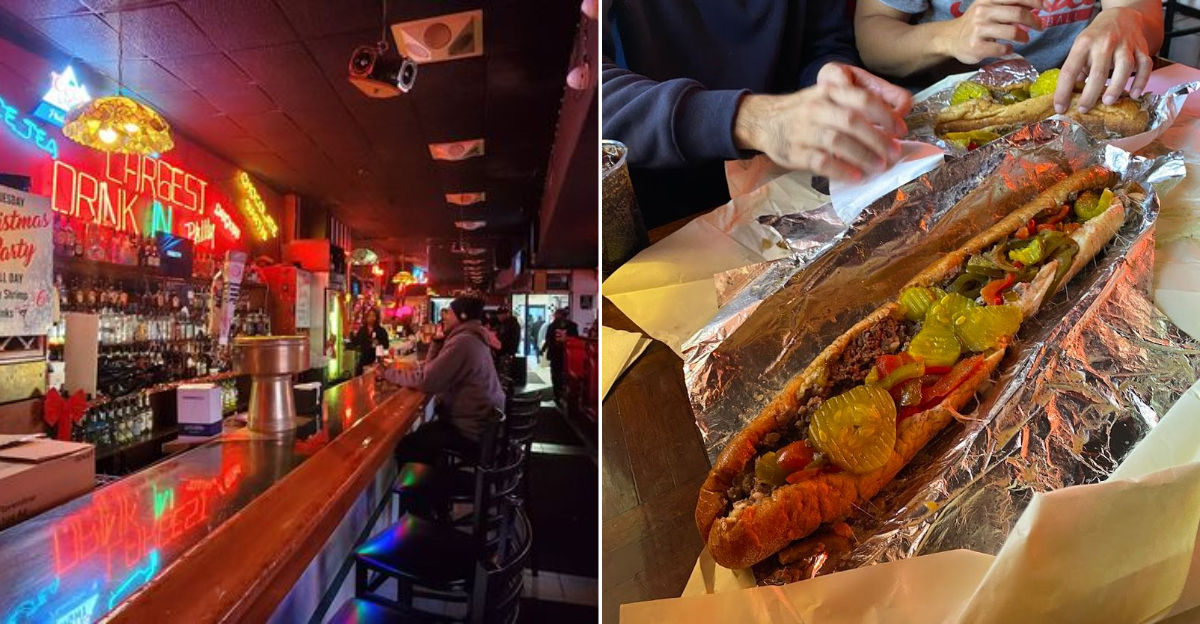 This Pennsylvania spot serves a two-foot-long cheesesteak so big people ...