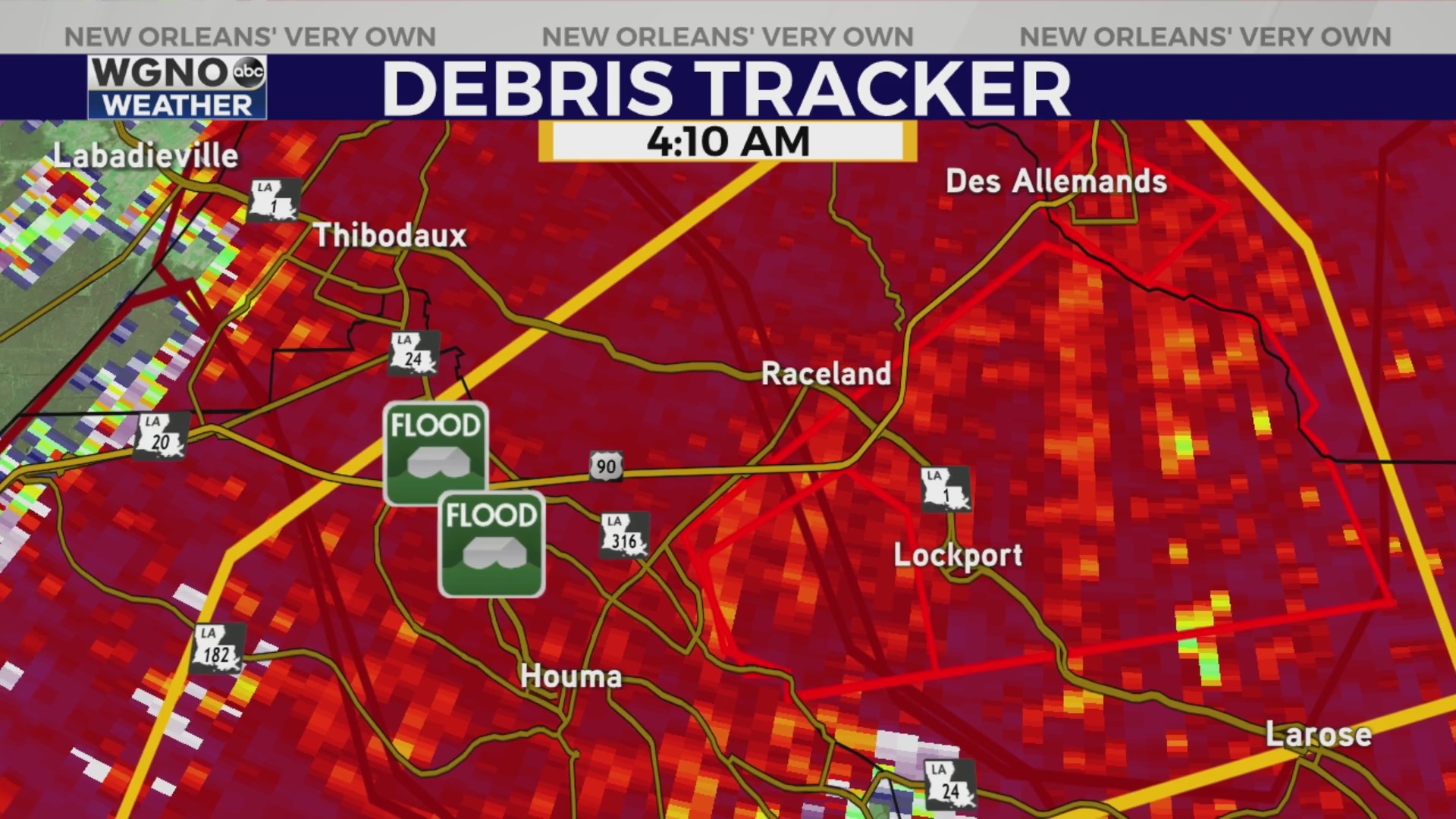 4:10 a.m. Lockport tornado warning