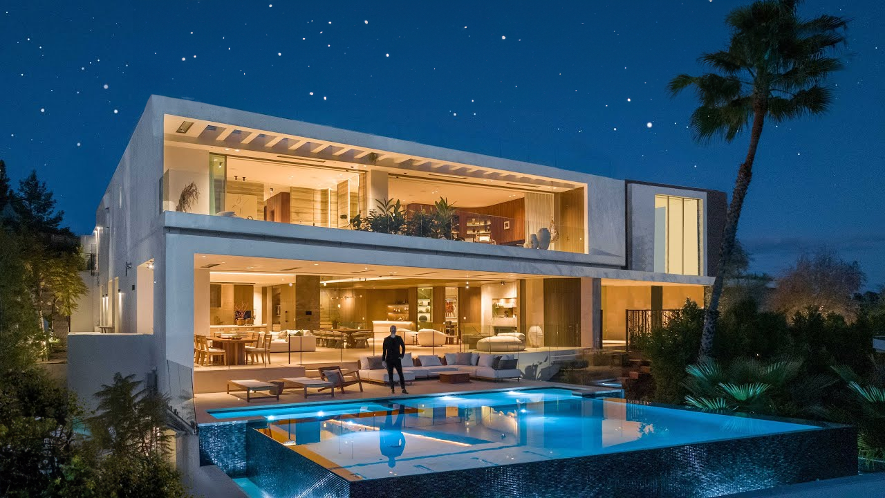 Touring a $38M modern Bel Air mansion
