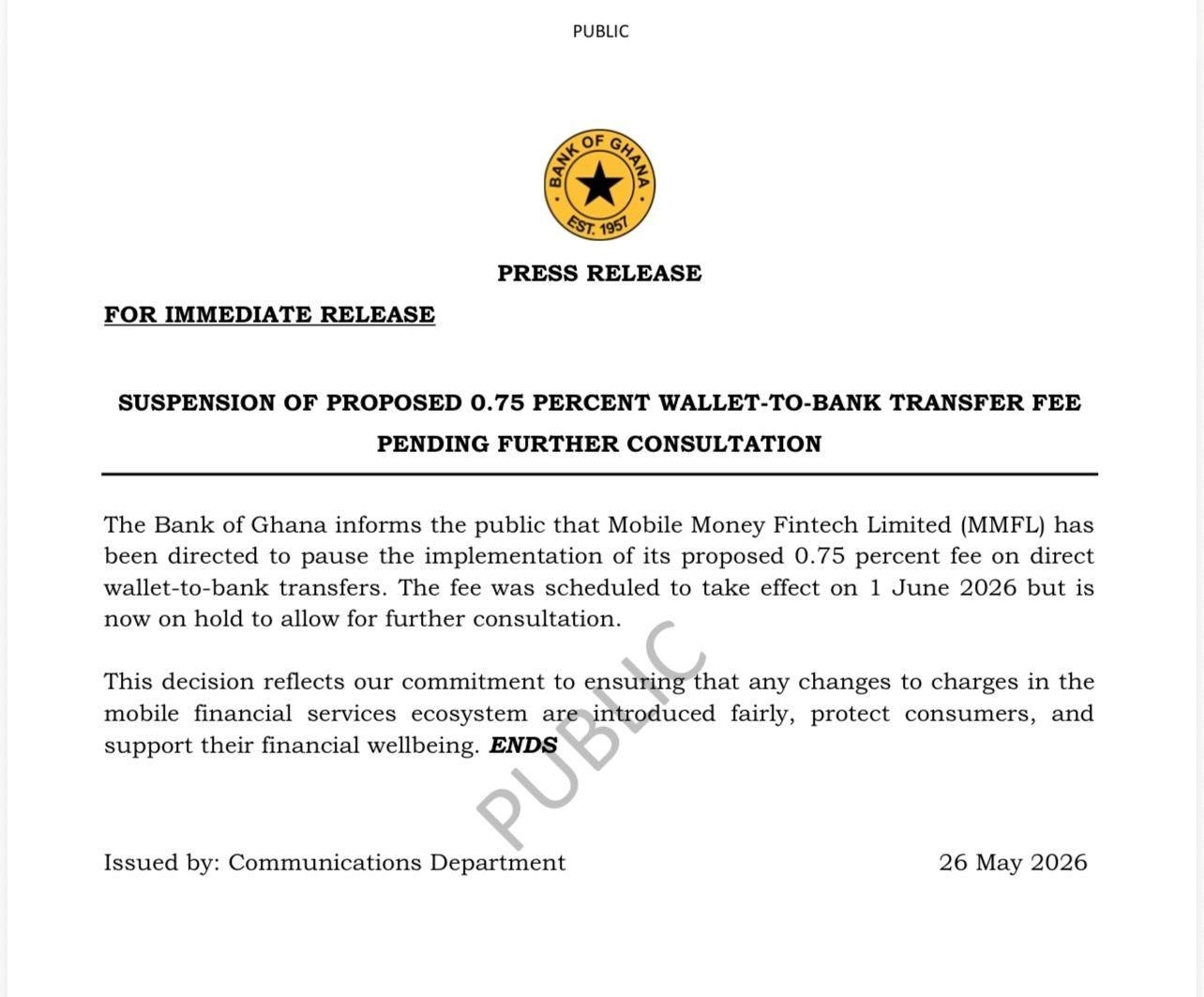 Elephant in the room: Wallet to account transfer fees, who should pay ...