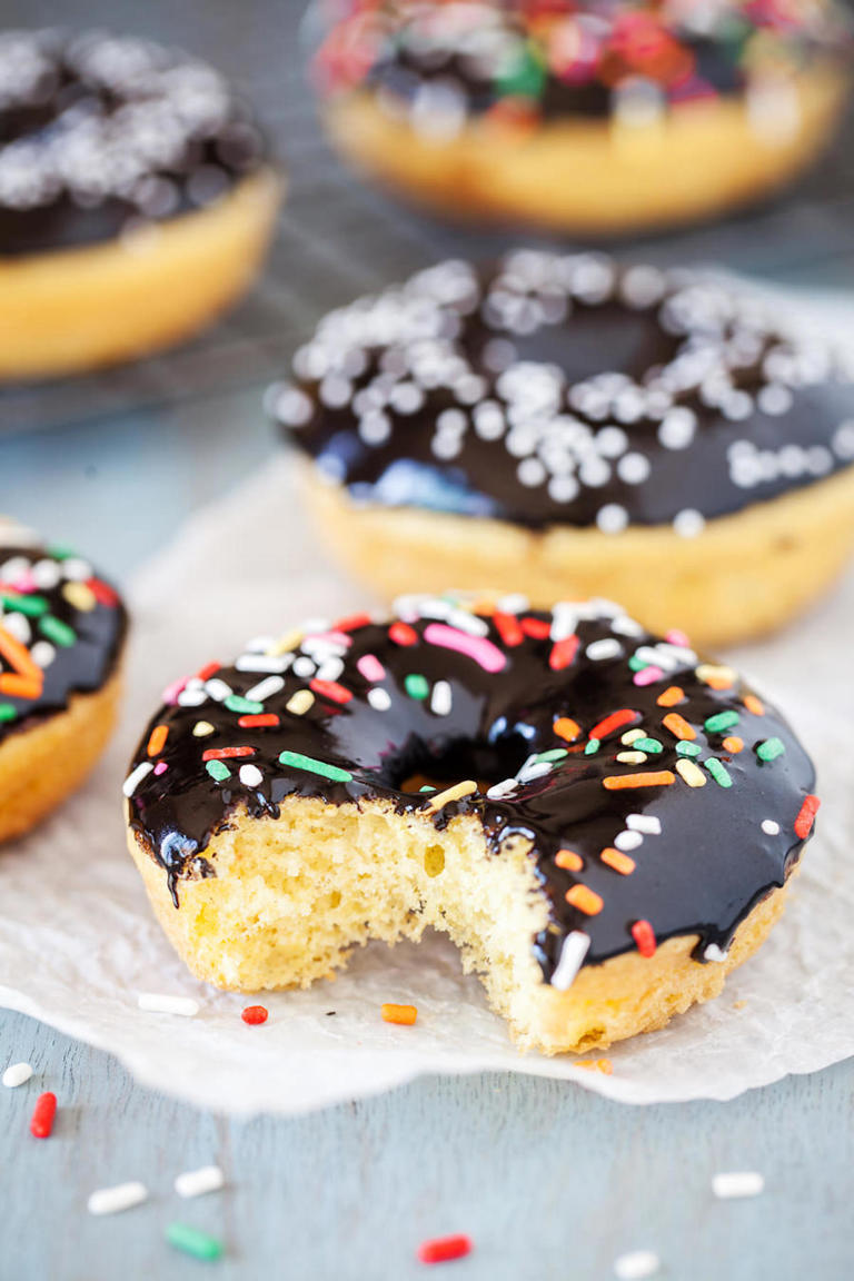 Easy baked donuts with cake mix and homemade glaze