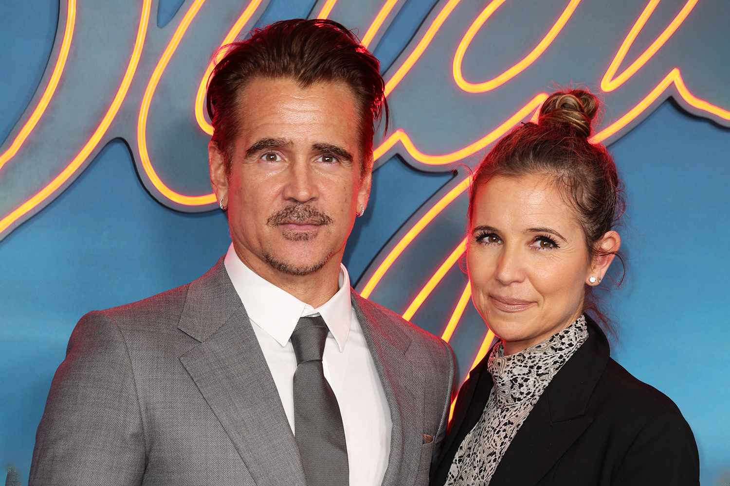 Colin Farrell and sister Claudine Farrell coordinate their outfits for ...