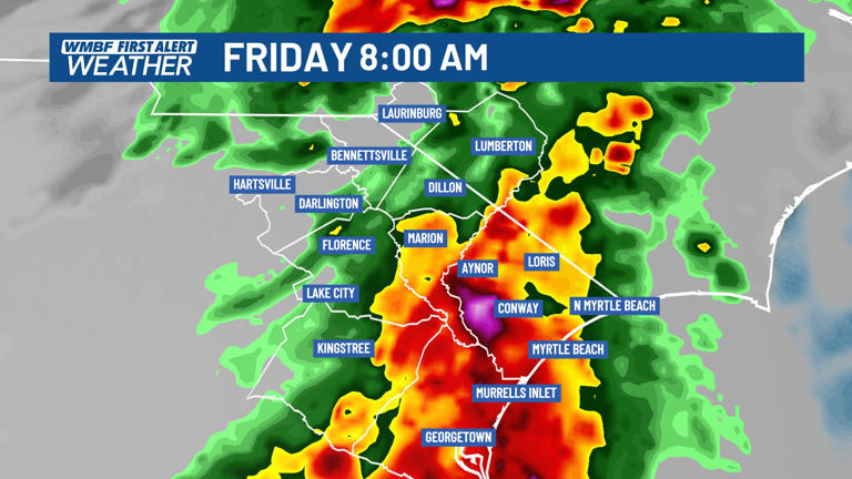 First alert: Remnants of Arthur bring gusty winds, storms early Friday
