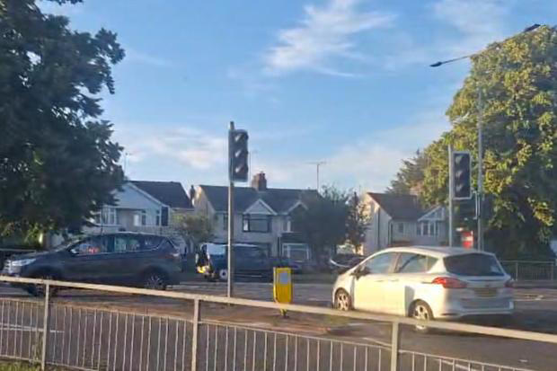 Broken traffic lights at busy junction near McDonalds cause disruption