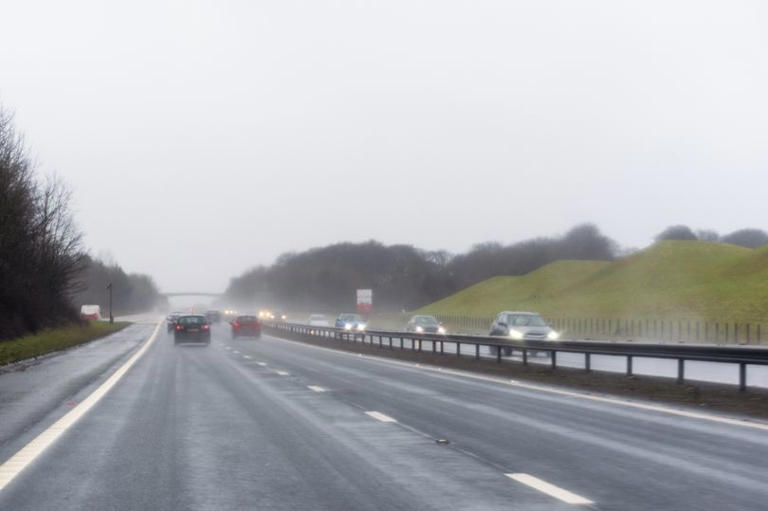 Rush hour delays on Glasgow motorways amid heavy rain and surface water