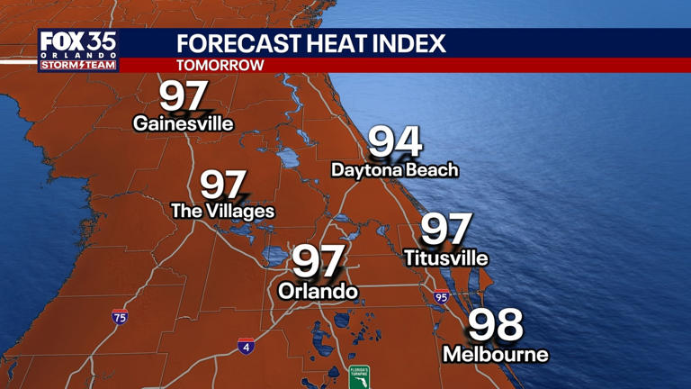 Orlando weather: Hot, dry Sunday before humidity and storm chances ...