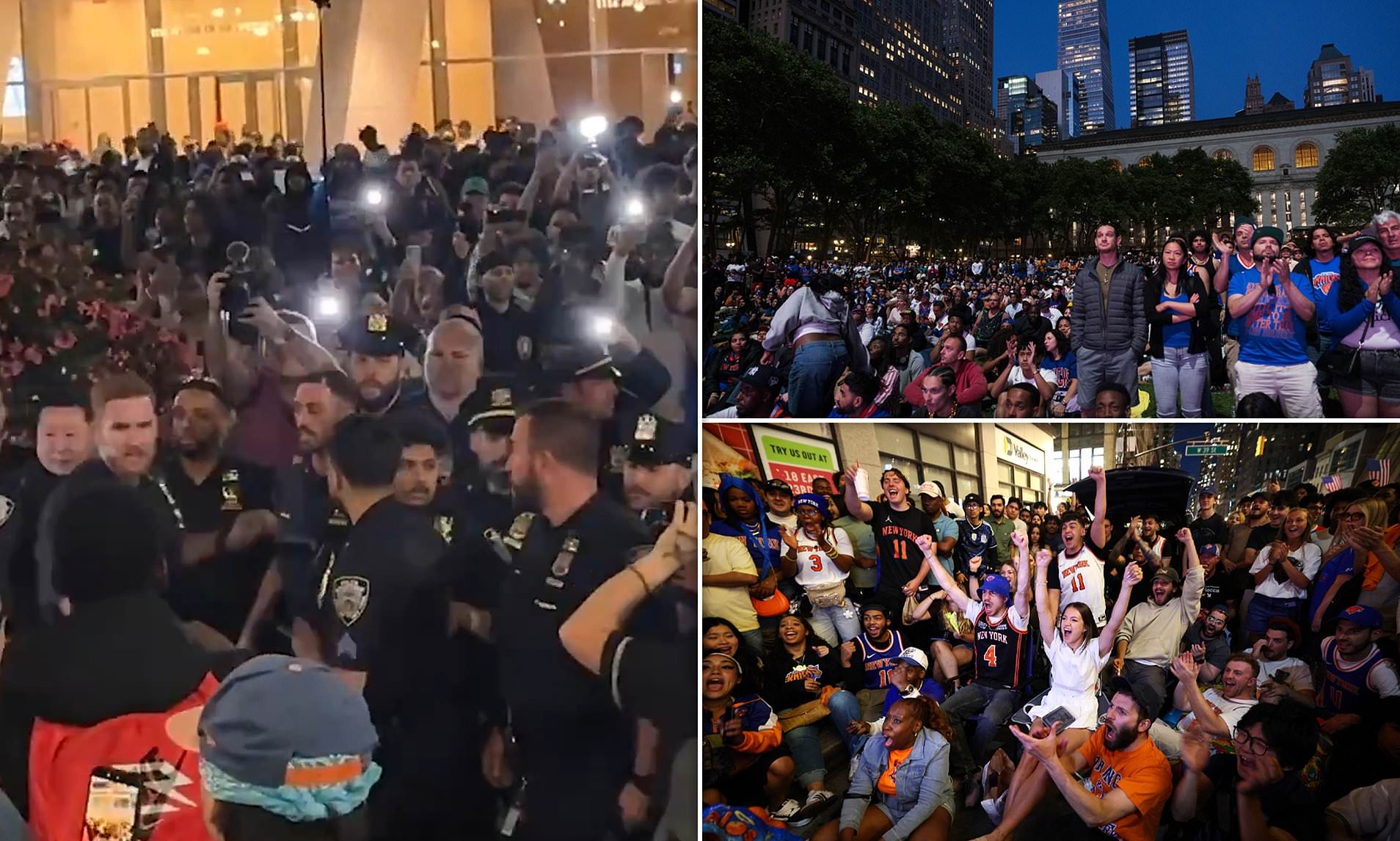 Knicks watch NYC party descends into mass brawl after brutal loss as ...