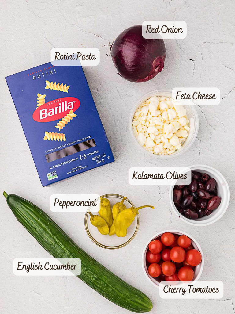 Greek salad meets pasta salad in this summer classic
