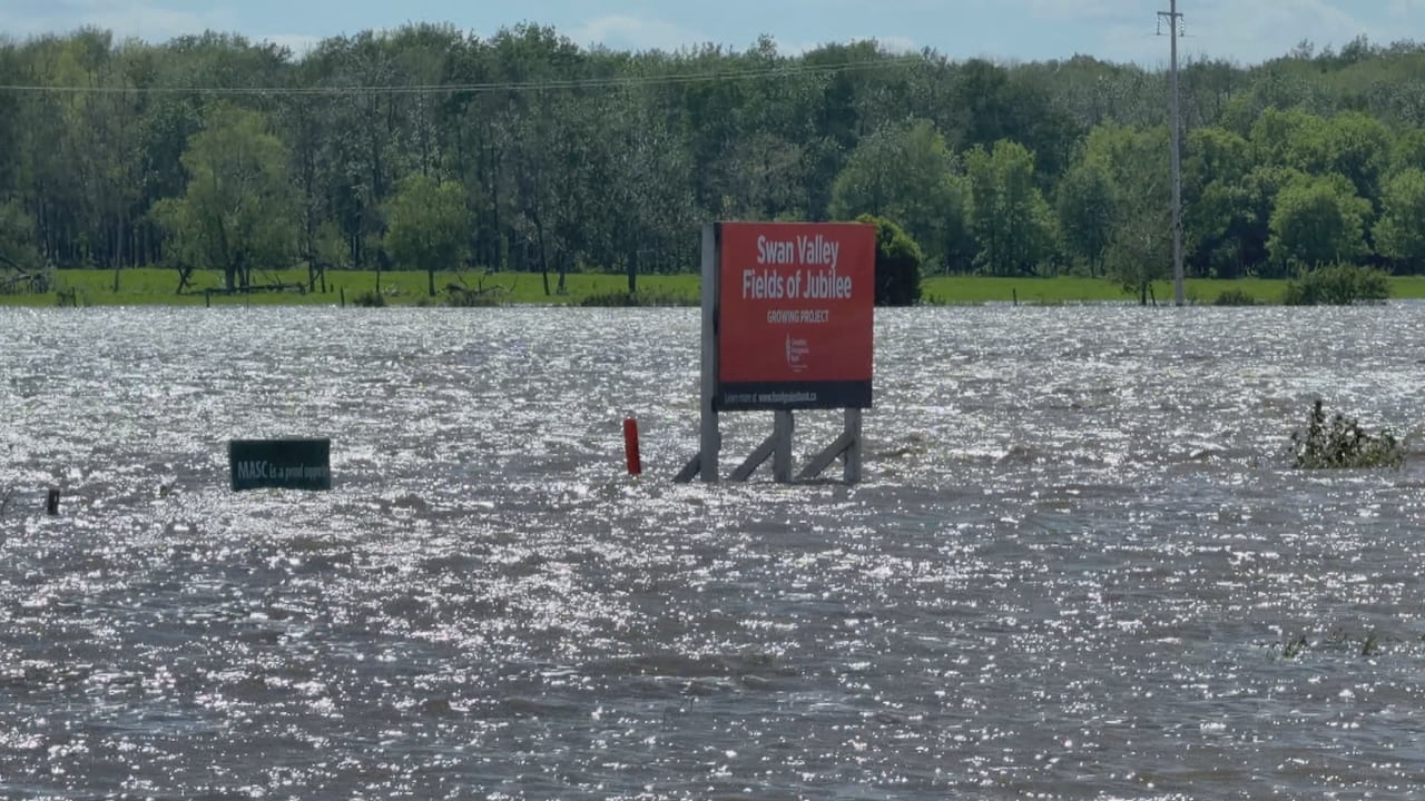 Flooding near Minitonas, Man.