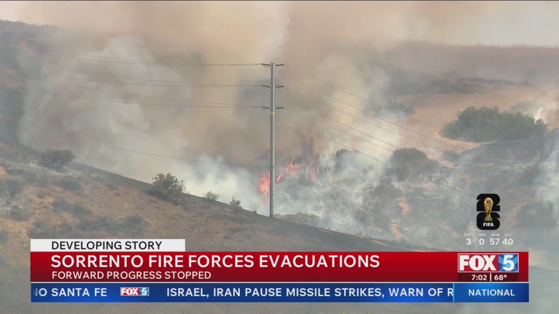 Sorrento fire forces evacuations