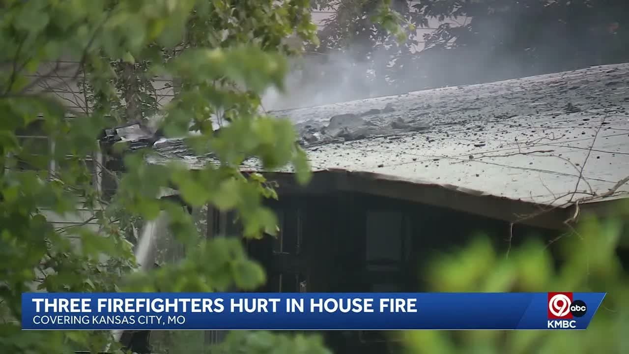 3 Kansas City firefighters injured in Northland house fire