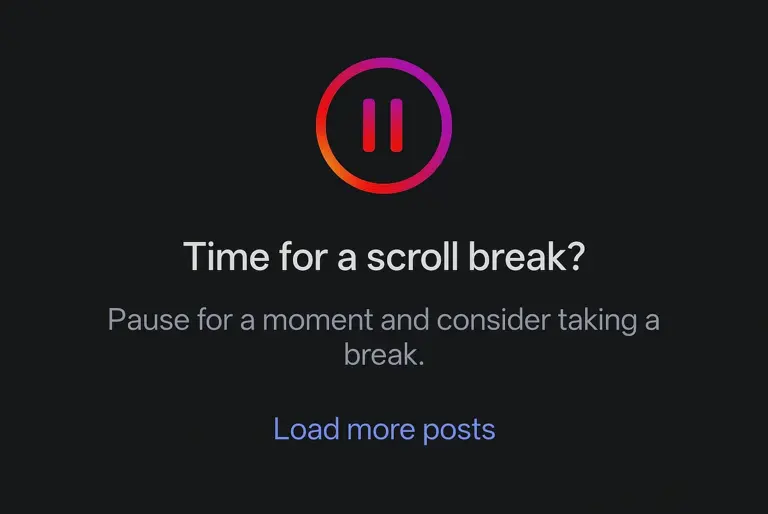 Instagram adds scroll break feature