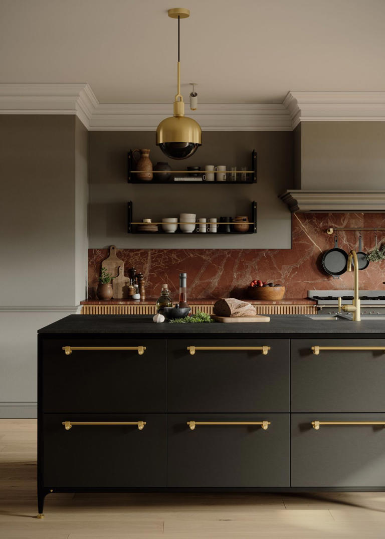 Should kitchen cabinets match wall colors? There's a new answer for ...