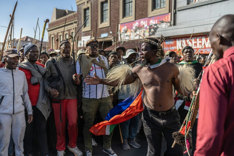 South Africa's anti-migrant marches build ahead of local polls