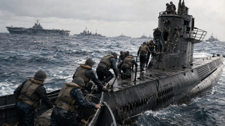 The U-boat America captured alive