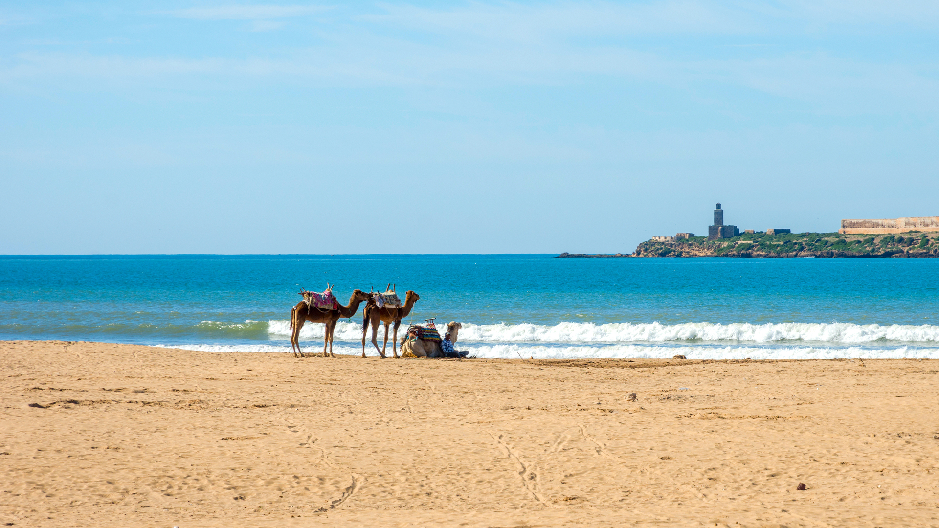 In Morocco, this stunning beach covered in thousands of colourful tiles ...