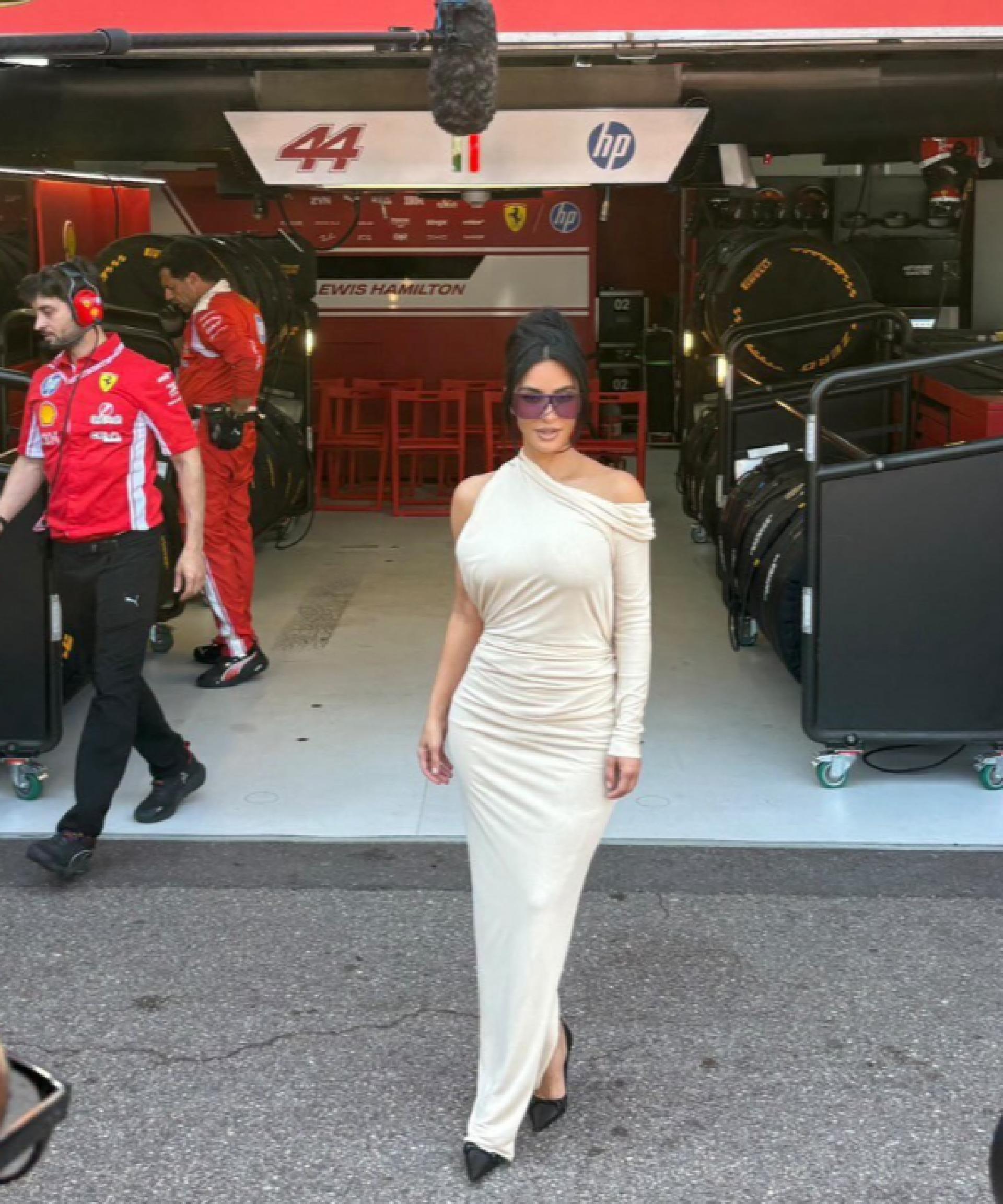 Fans react as Kim Kardashian struggles under champagne shower in Monaco