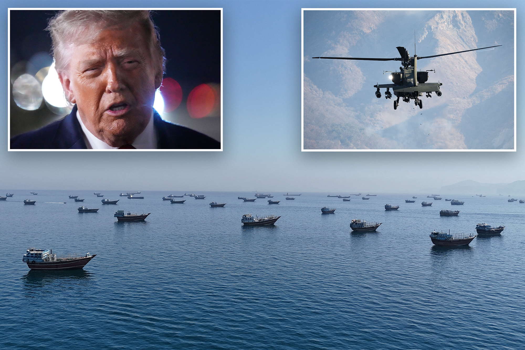 Two pilots rescued after US helicopter crashes over Strait of Hormuz as ...