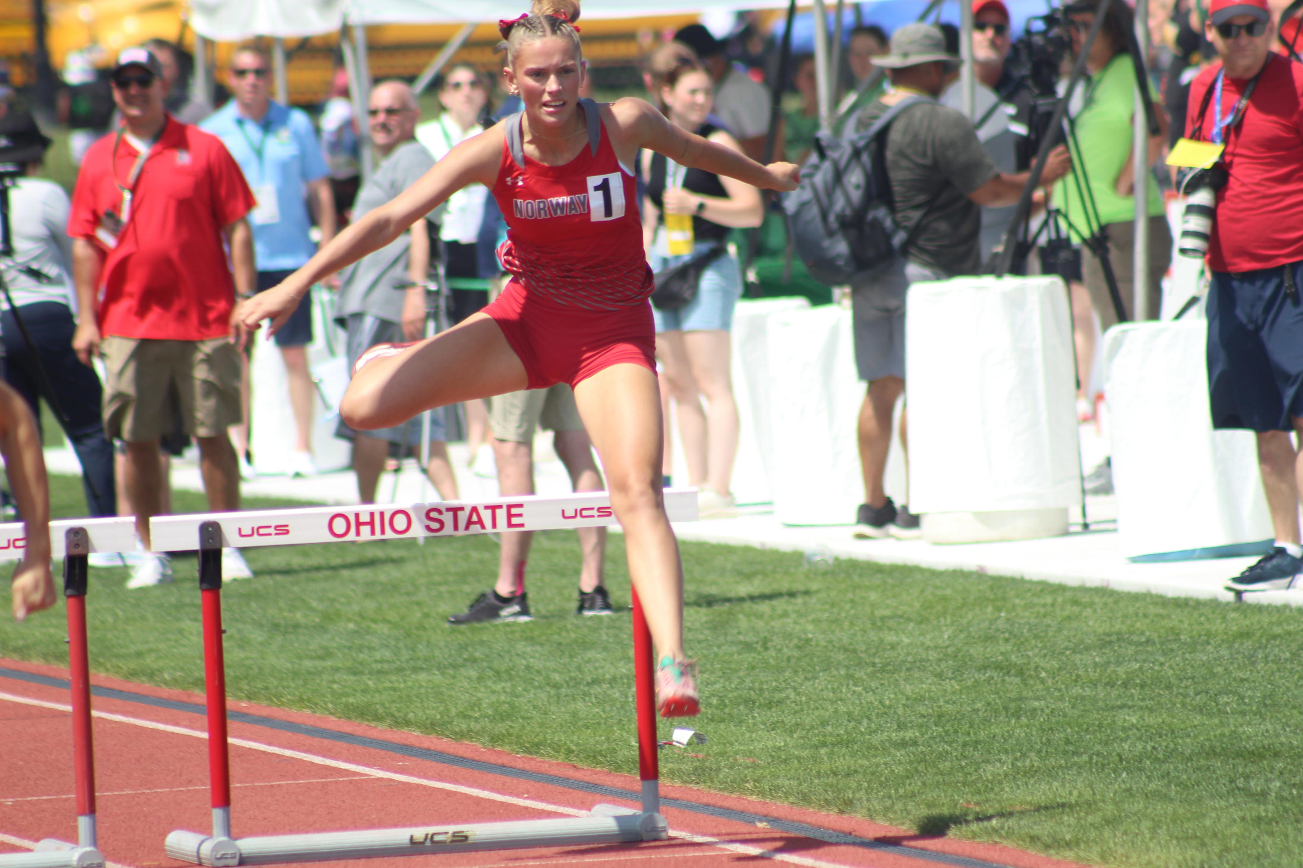 How Norwayne's Kaylee Graham finished as state runner-up in the 300 hurdles