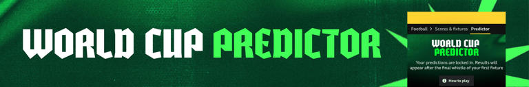 Play BBC Sport's new World Cup predictor game