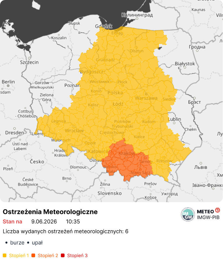 Gdzie jest burza? 9 czerwca burzowy wtorek w Polsce. Ulewy i silny ...