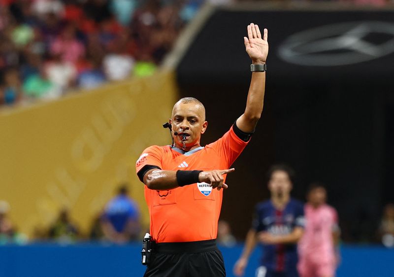 Soccer-all-Brazilian line-up to referee opening game at World Cup