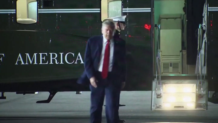 Trump draws attention for unsteady walk after Knicks game at MSG