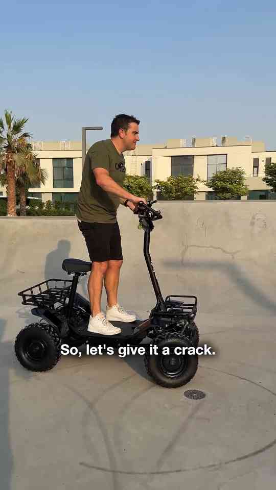 This electric quad is called the Black Mamba for a reason