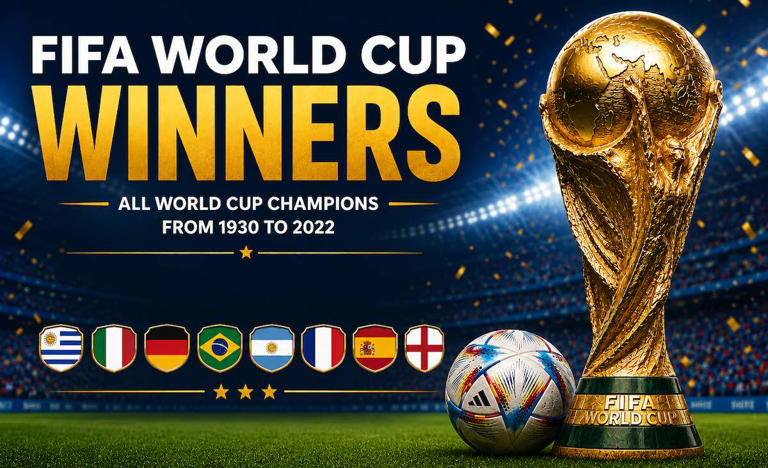 Past FIFA World Cup winners: Complete list of champions from 1930 to 2022