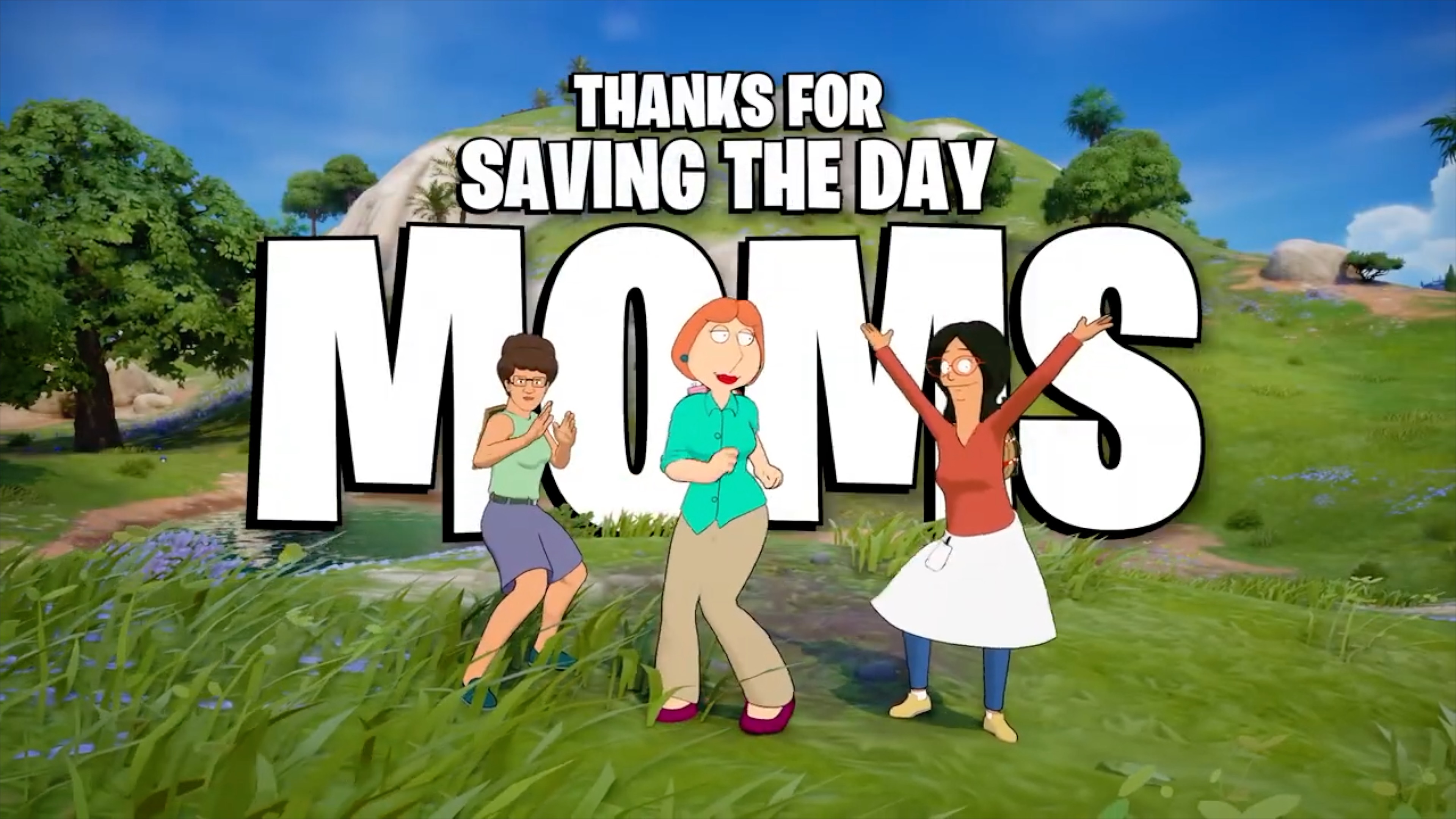 Fortnite official Lois Griffin Linda Belcher and Peggy Hill animated ...