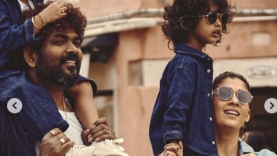 Nayanthara plants a kiss on Vignesh Shivan as she celebrates 4th ...