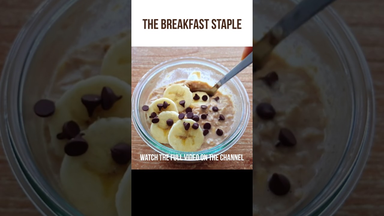 Banana smash overnight oats: The breakfast staple!