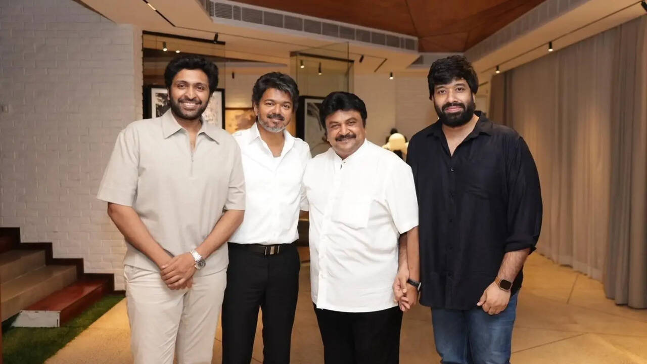Prabhu meets again with Puli co-star TN CM Vijay; Vikram Prabhu and ...