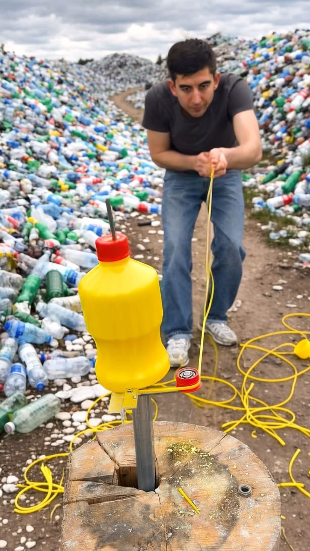 3D printing meets recycling: Plastic bottle playground project