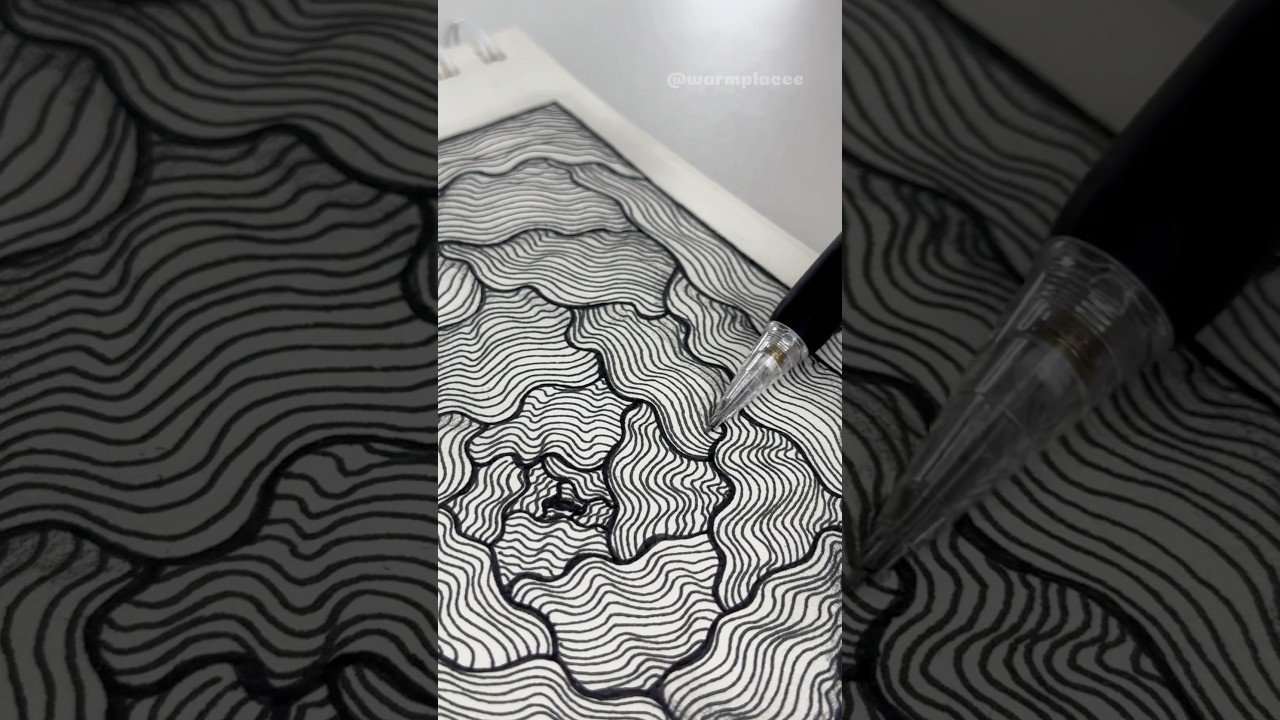 Evening mood🤍#doodles #easydrawing #simple #asmrsounds #relaxingsounds