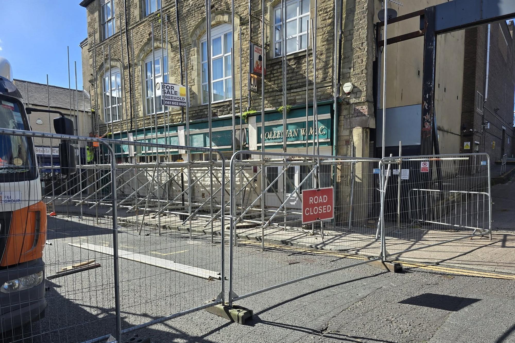 Lancaster pub remains closed and acts cancelled due to unsafe building
