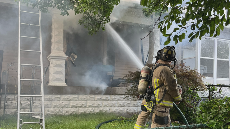 Louisville crews put out Date Street house fire; residents displaced