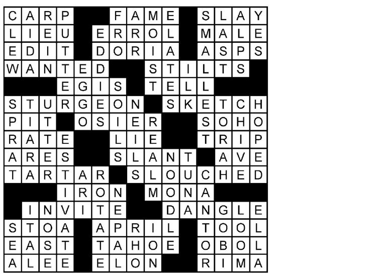 Puzzle solutions for Tuesday, Jun. 09, 2026