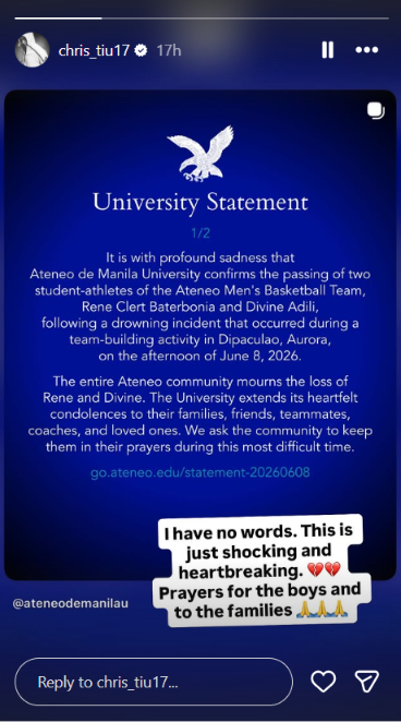 Ateneo Blue Eagles players, sports community mourn passing of Rene ...
