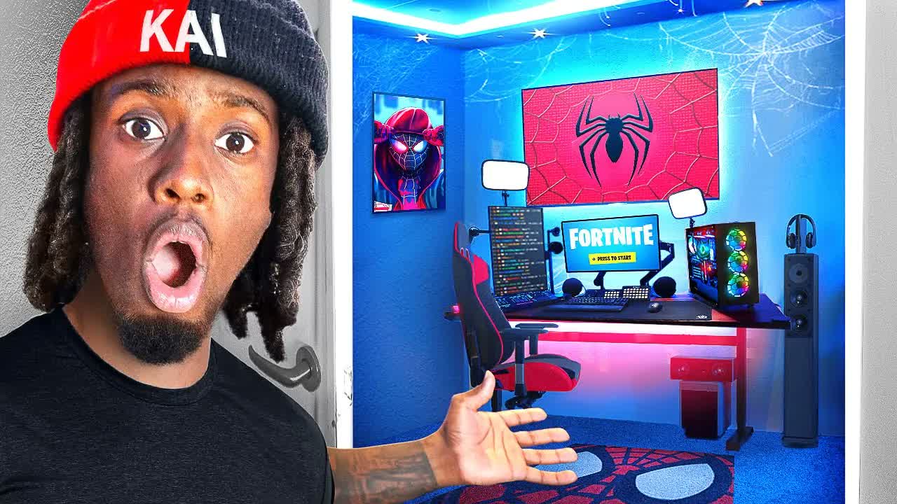 Watch this guy turn his friend’s room into a dream gaming setup